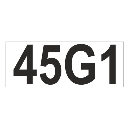 Prefix - Size & type code - 45G1 - Kuyper Graveertechniek