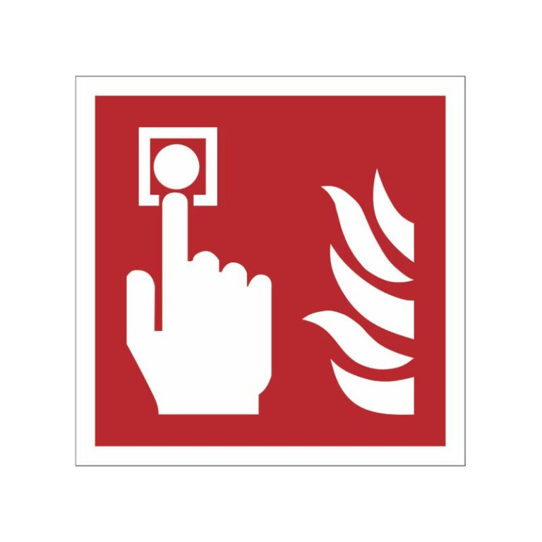 ISO 7010 - F005 - Handbrandmelder - Kuyper Graveertechniek